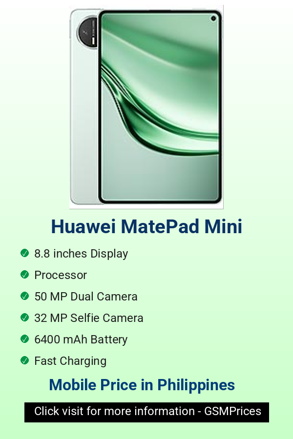 Huawei MatePad Mini Smartphone Price in Philippines & Full ...