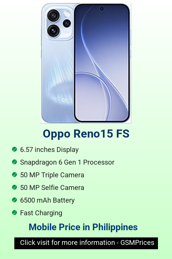 Oppo Reno15 FS Smartphone Price in Philippines & Full Specifications ...